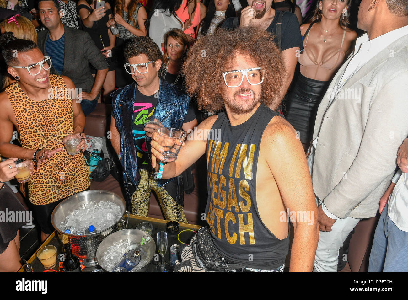 Las Vegas, USA. 25 August 2018. Redfoo pictured as Redfoo and the Party ...
