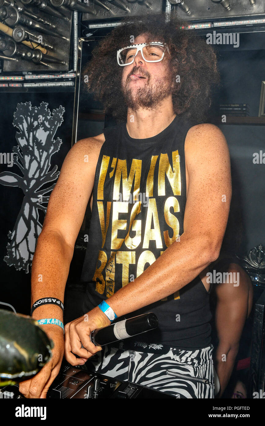 Las Vegas, USA. 25 August 2018. Redfoo pictured as Redfoo and the Party ...