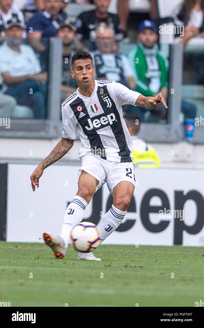 Turin, Italy. 25th Aug, 2018. Joao Pedro Cavaco Cancelo (Juventus ...
