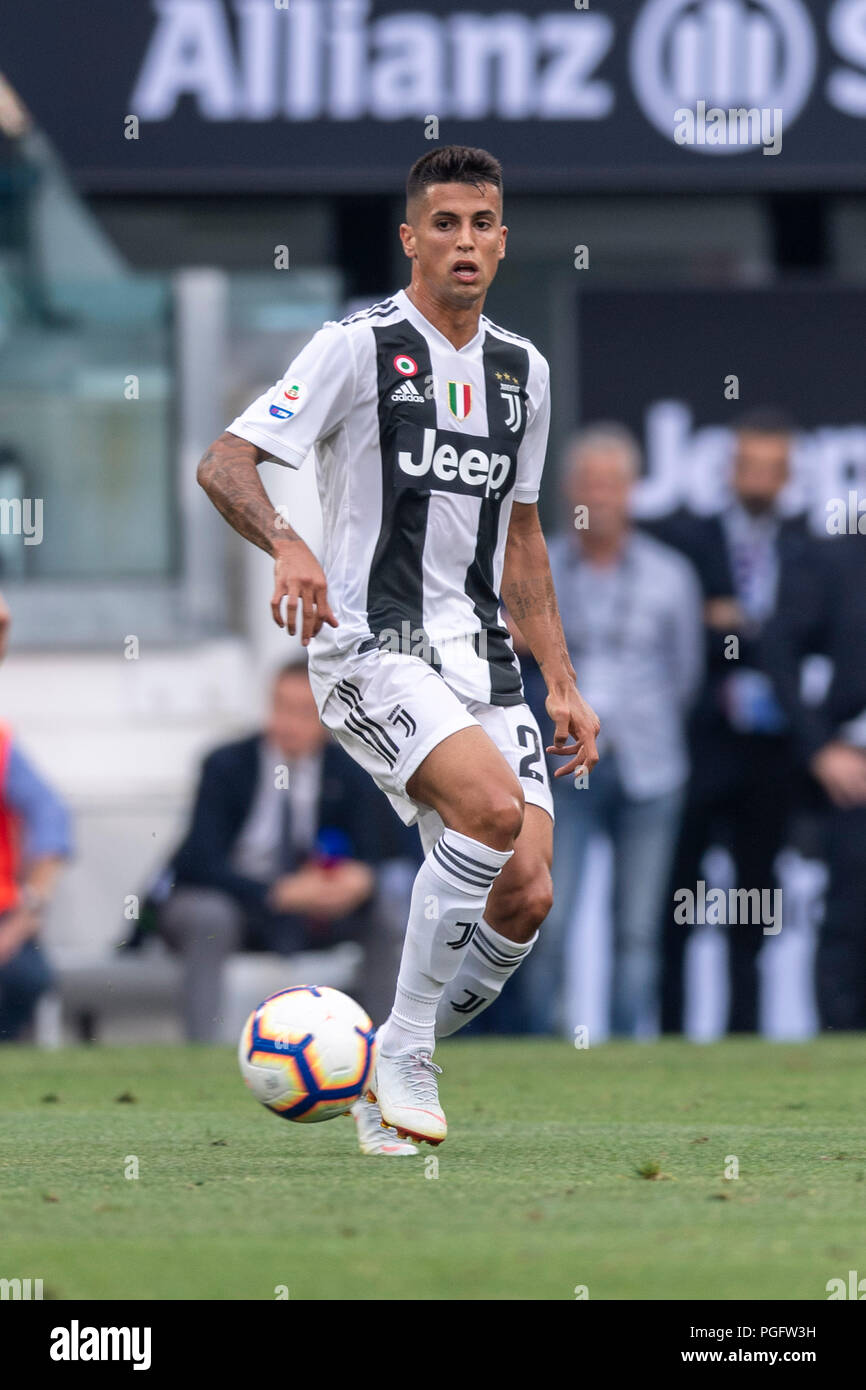 Turin, Italy. 25th Aug, 2018. Joao Pedro Cavaco Cancelo (Juventus ...