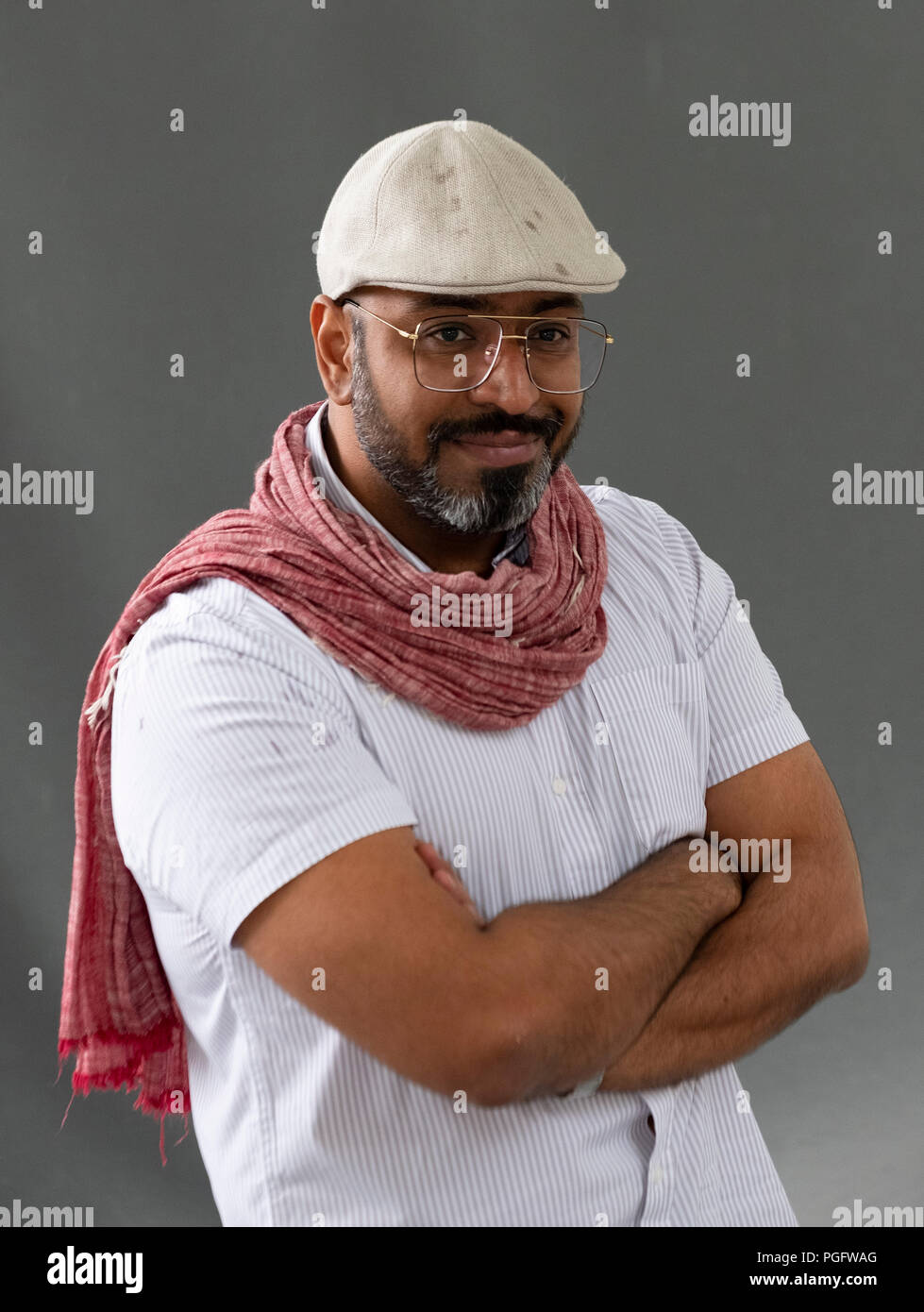 Edinburgh, Scotland, UK. 26 August, 2018. Pictured; Ehsan Abdollahi the 2018 Illustrator in ...