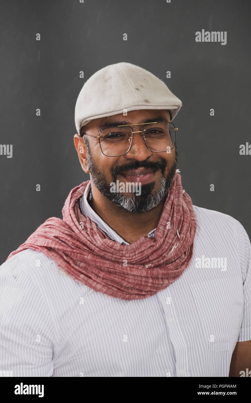Edinburgh, Scotland, UK. 26 August, 2018. Pictured; Ehsan Abdollahi the 2018 Illustrator in ...