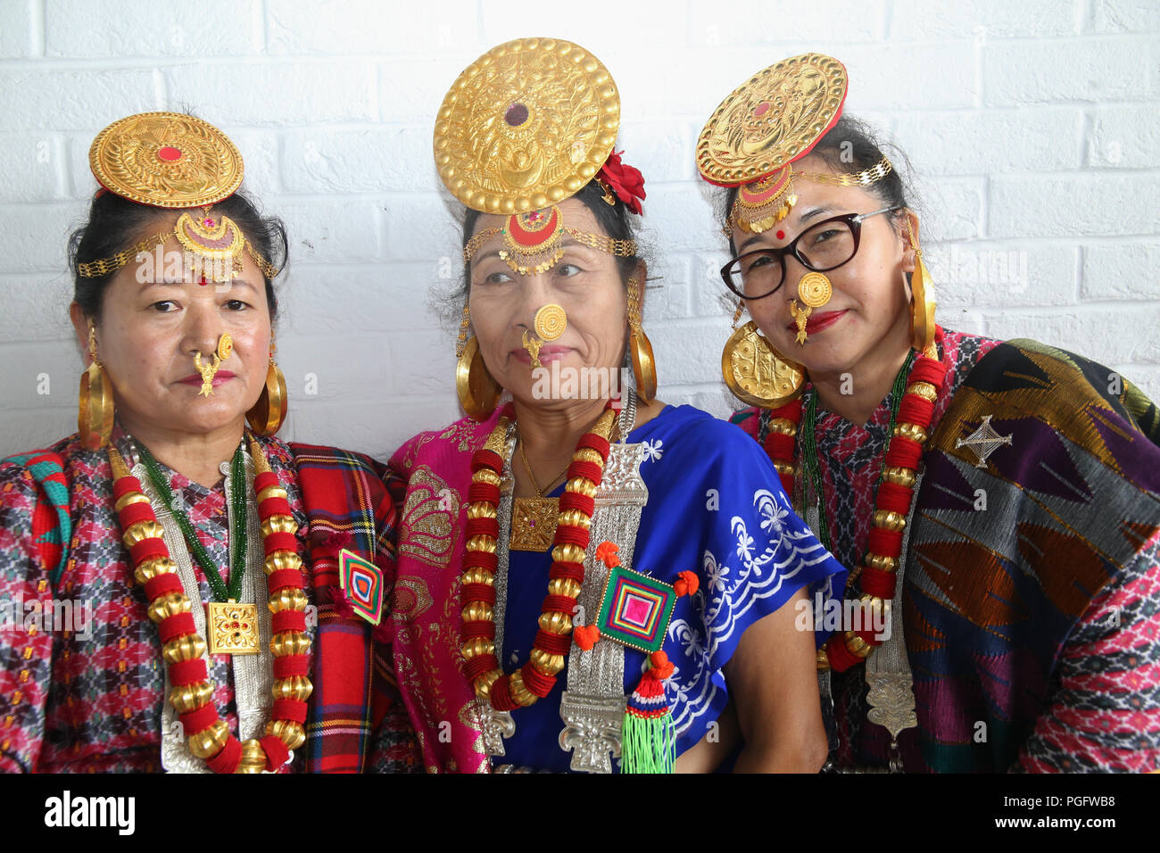 Traditional nepali costumes hi-res stock photography and images - Alamy