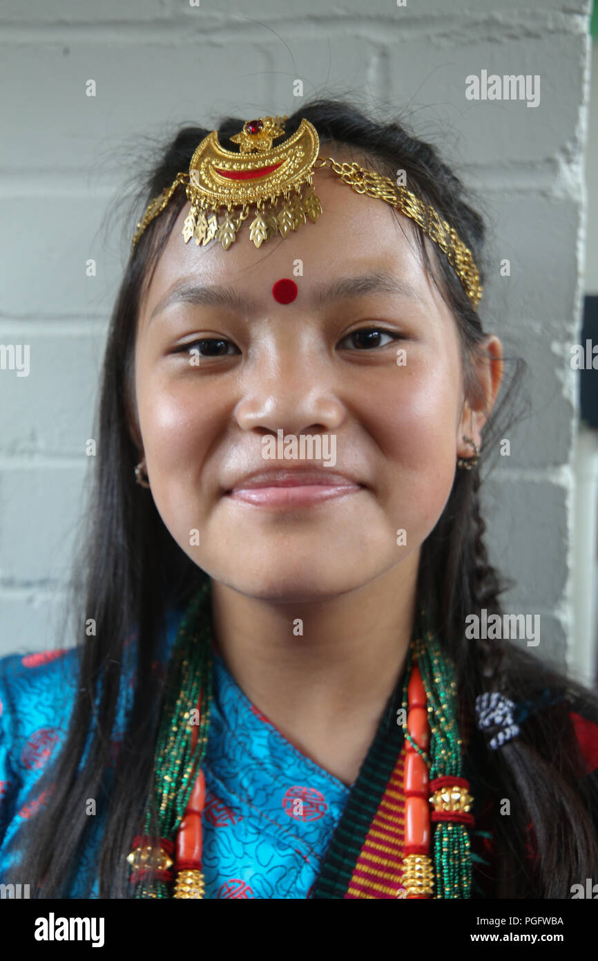 Traditional nepali costumes hi-res stock photography and images - Alamy