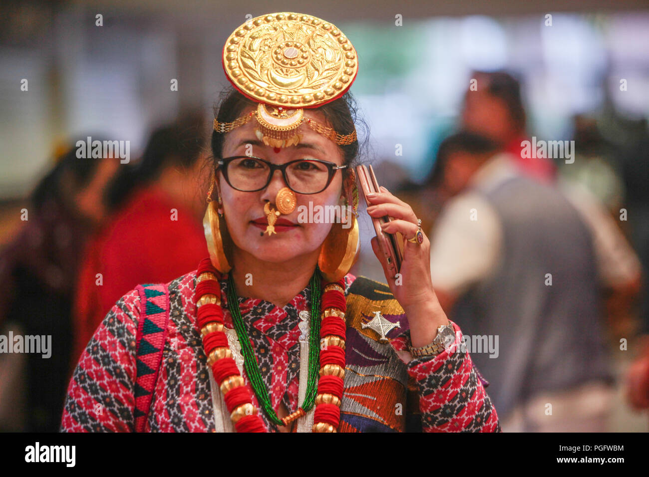 Traditional nepali costumes hi-res stock photography and images - Alamy