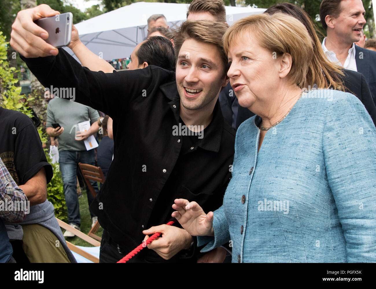 Berlin, Germany. 26th Aug, 2018. German Chancellor Angela Merkel (CDU ...