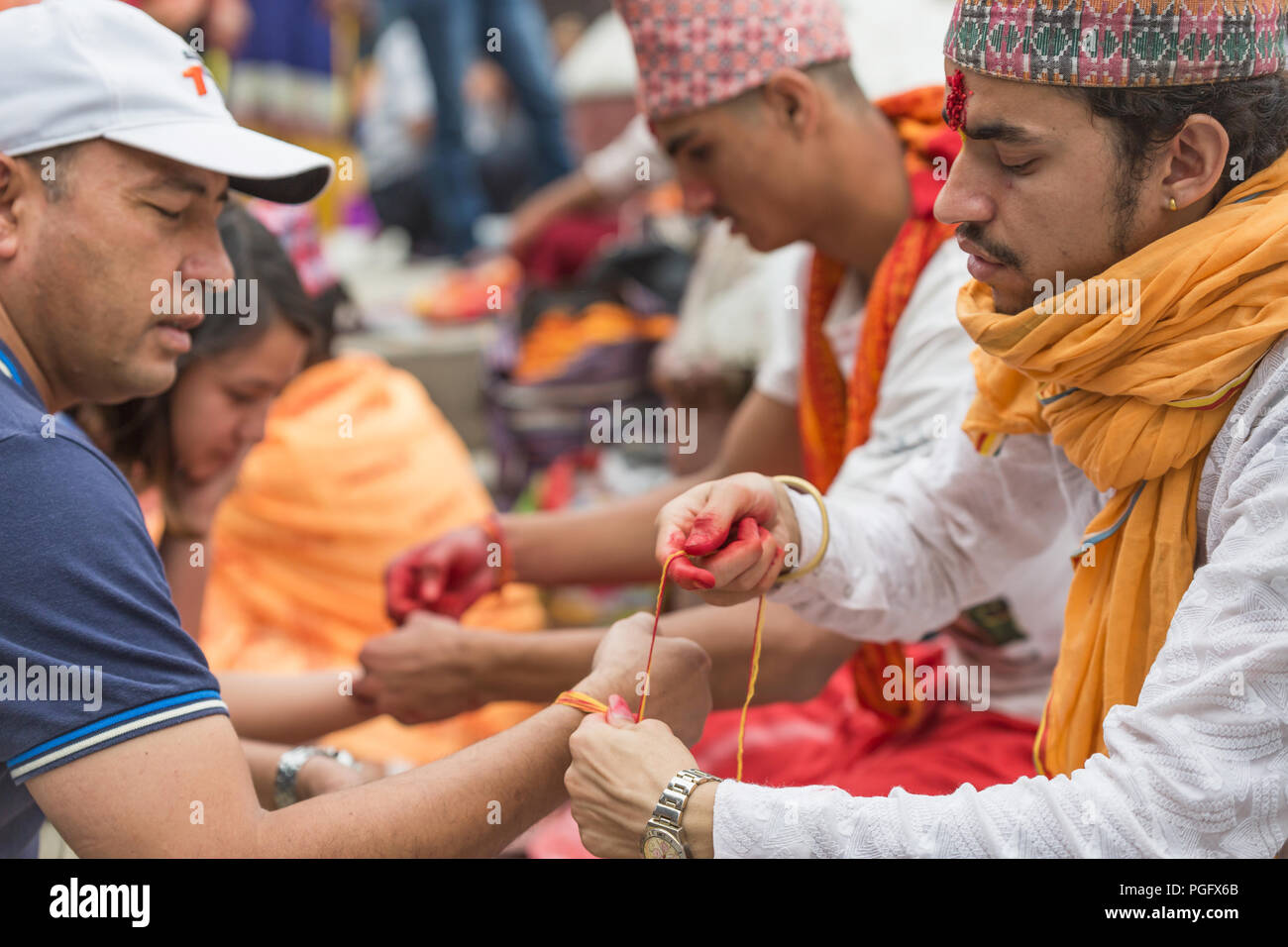 Janai purnima hi-res stock photography and images - Alamy