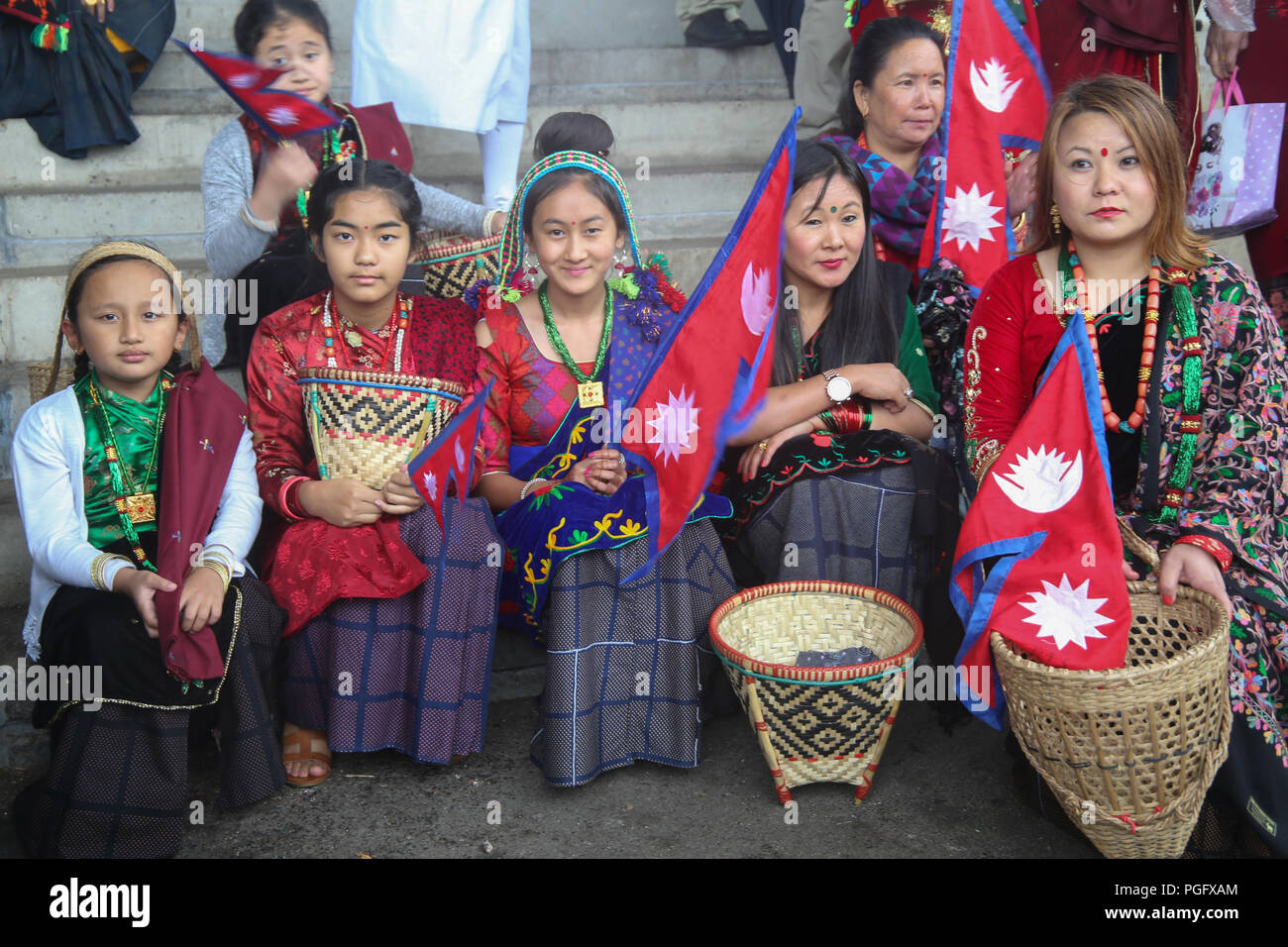 London, UK. 26 August 2018. The Nepali community descended to Kempton ...