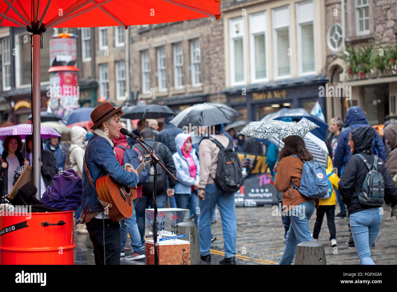 Edinburgh, Scotland, Uk. 26 August 2018. Weather Edinburgh Fringe on ...