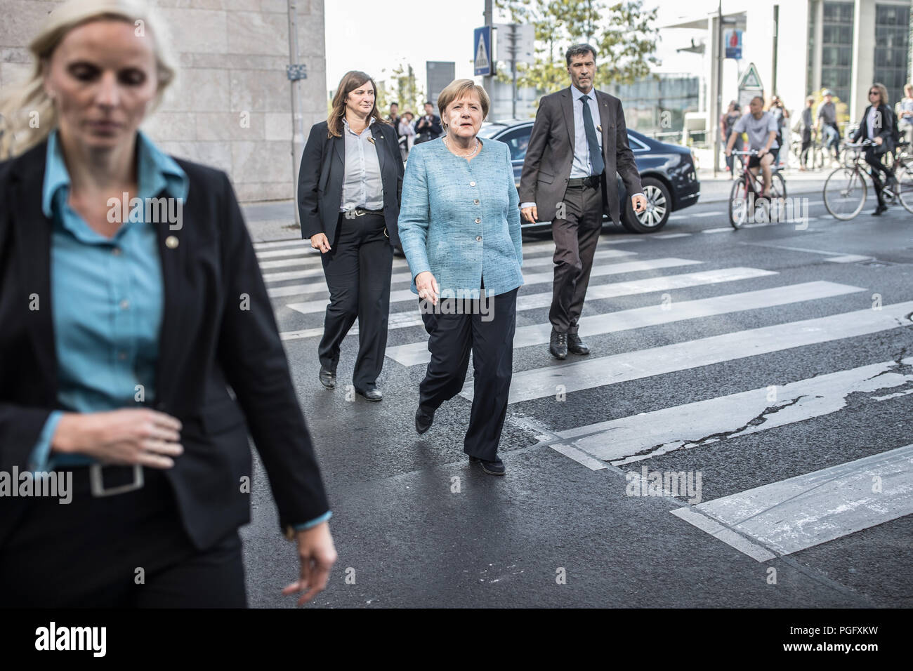 Berlin, Germany. 26th Aug, 2018. Federal Chancellor Angela Merkel (CDU ...