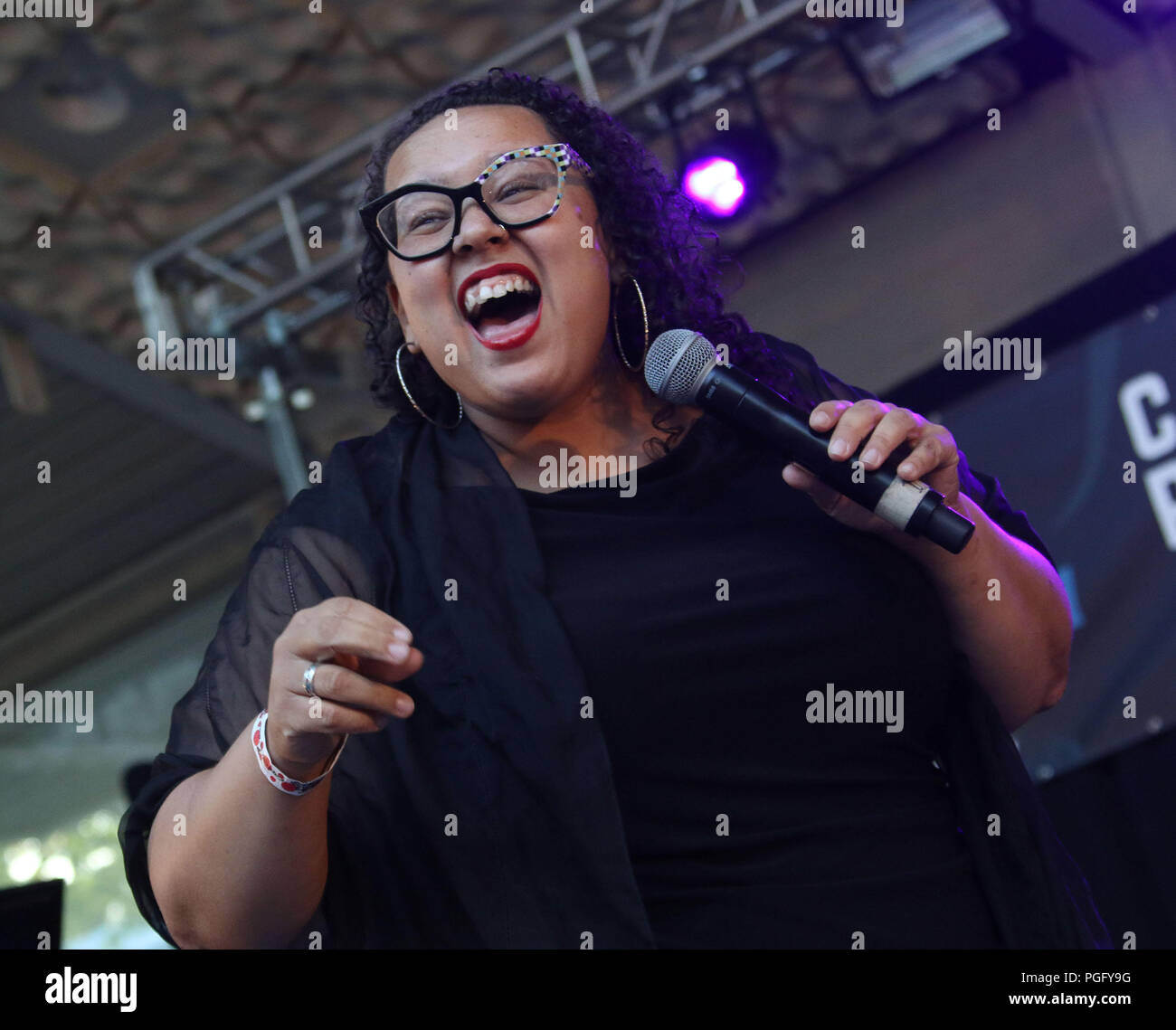 New York City, New York, USA. 24th Aug, 2018. Jazz vocalist BRIANNA ...