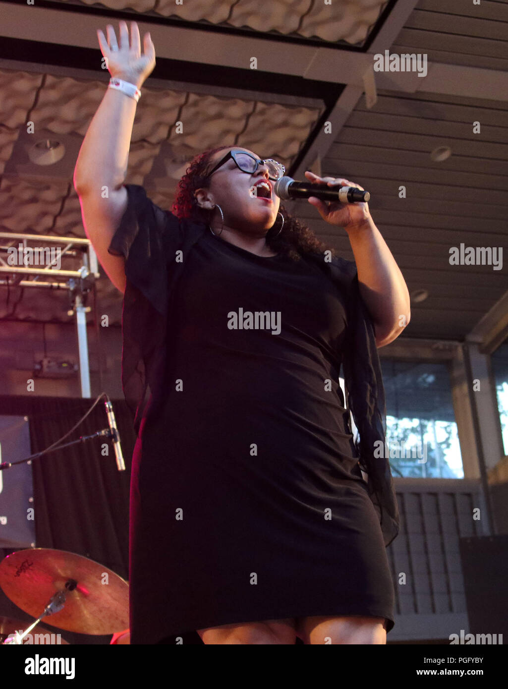 New York City, New York, USA. 24th Aug, 2018. Jazz vocalist BRIANNA ...