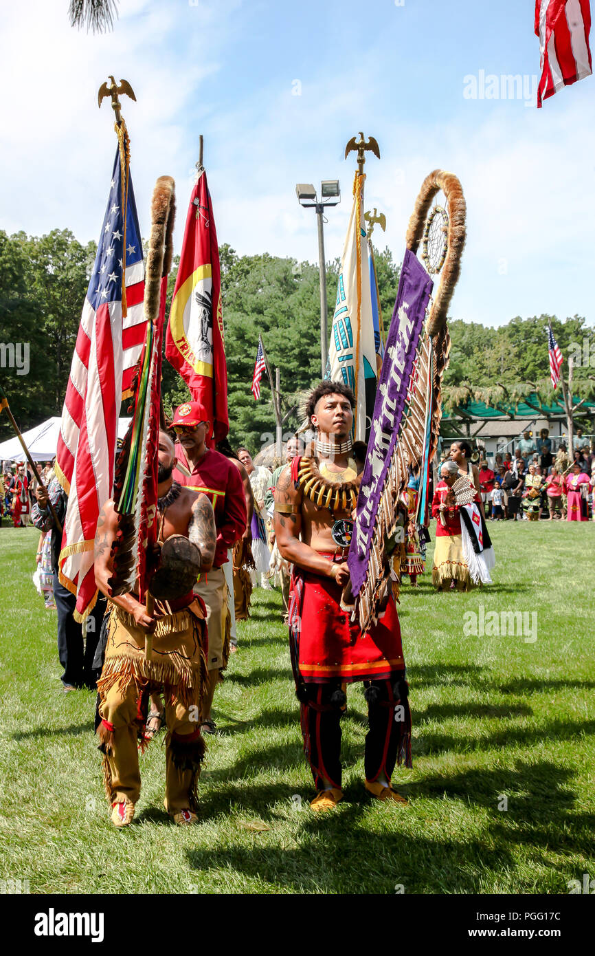 MASHANTUCKET RESERVATION, CT, USA-AUGUST 25, 2018: Schemitzun The 27th ...