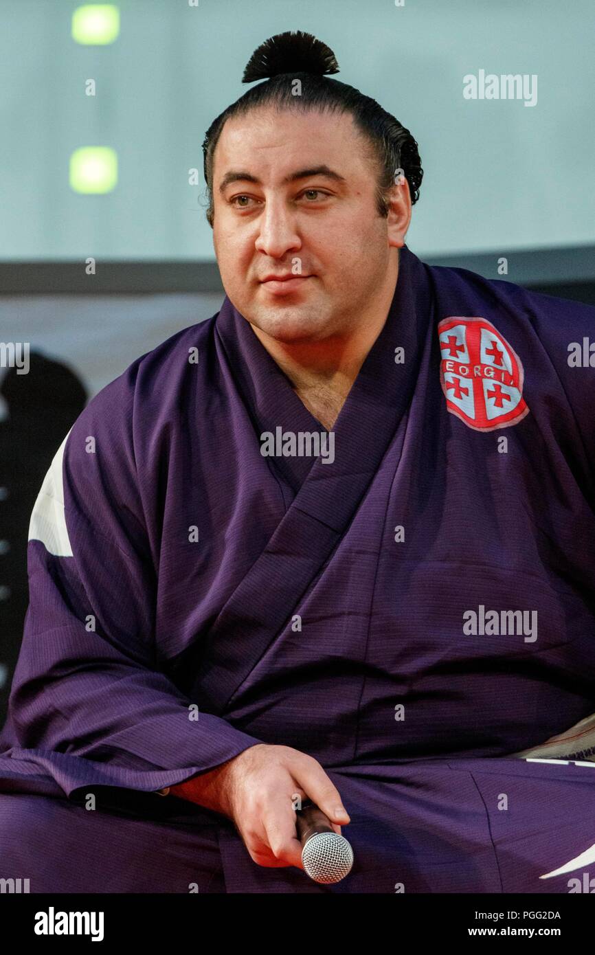 Tokyo, Japan. 26th Aug, 2018. Sumo wrestler Tochinoshin Tsuyoshi ...