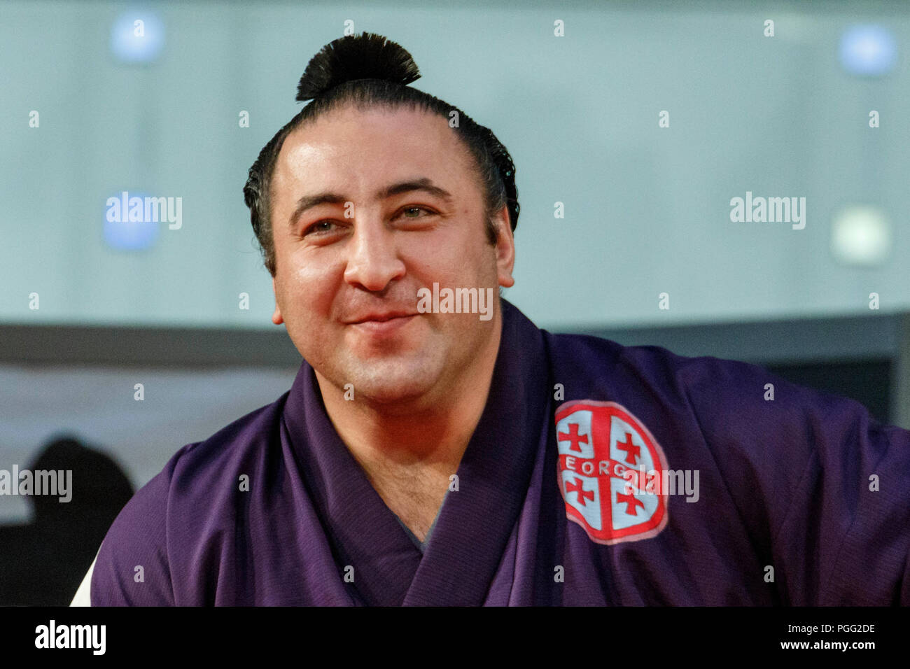 Tokyo, Japan. 26th Aug, 2018. Sumo wrestler Tochinoshin Tsuyoshi ...