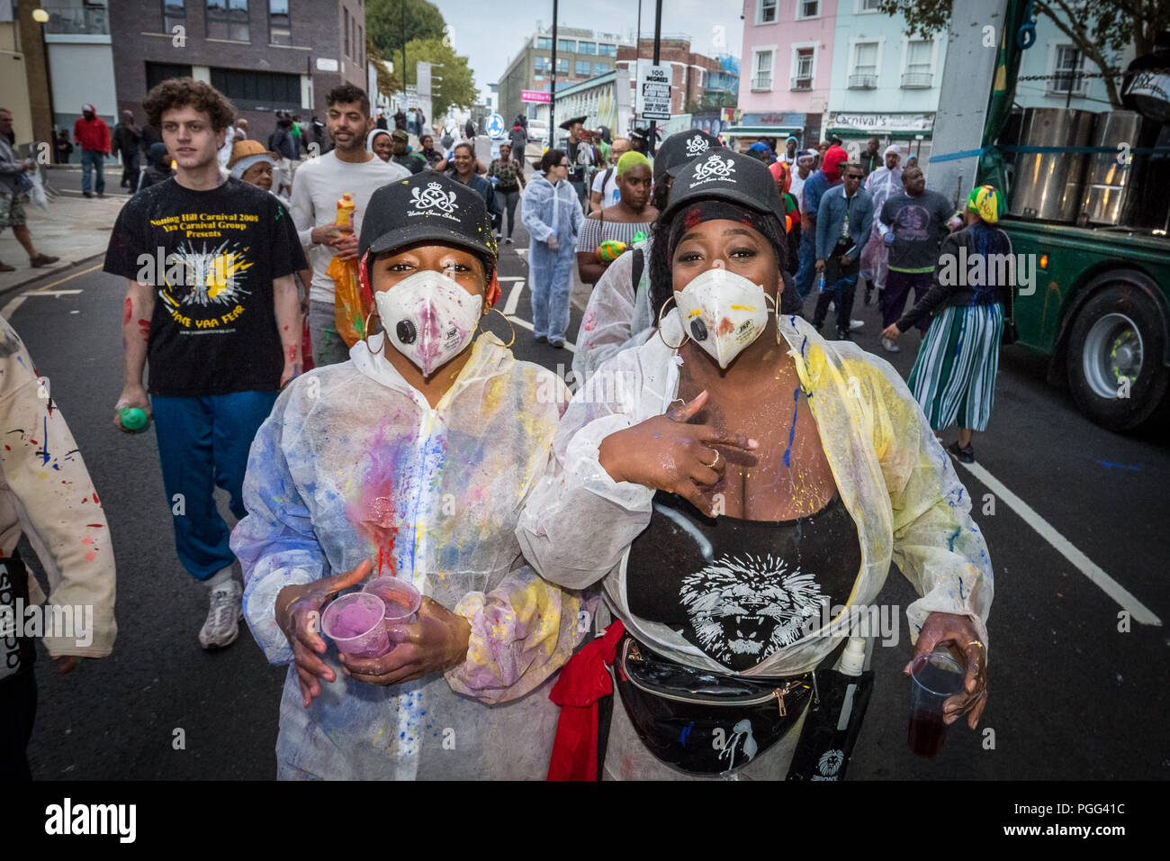 London, UK. 26th August 2018. Jouvert parade starts the Notting Hill ...