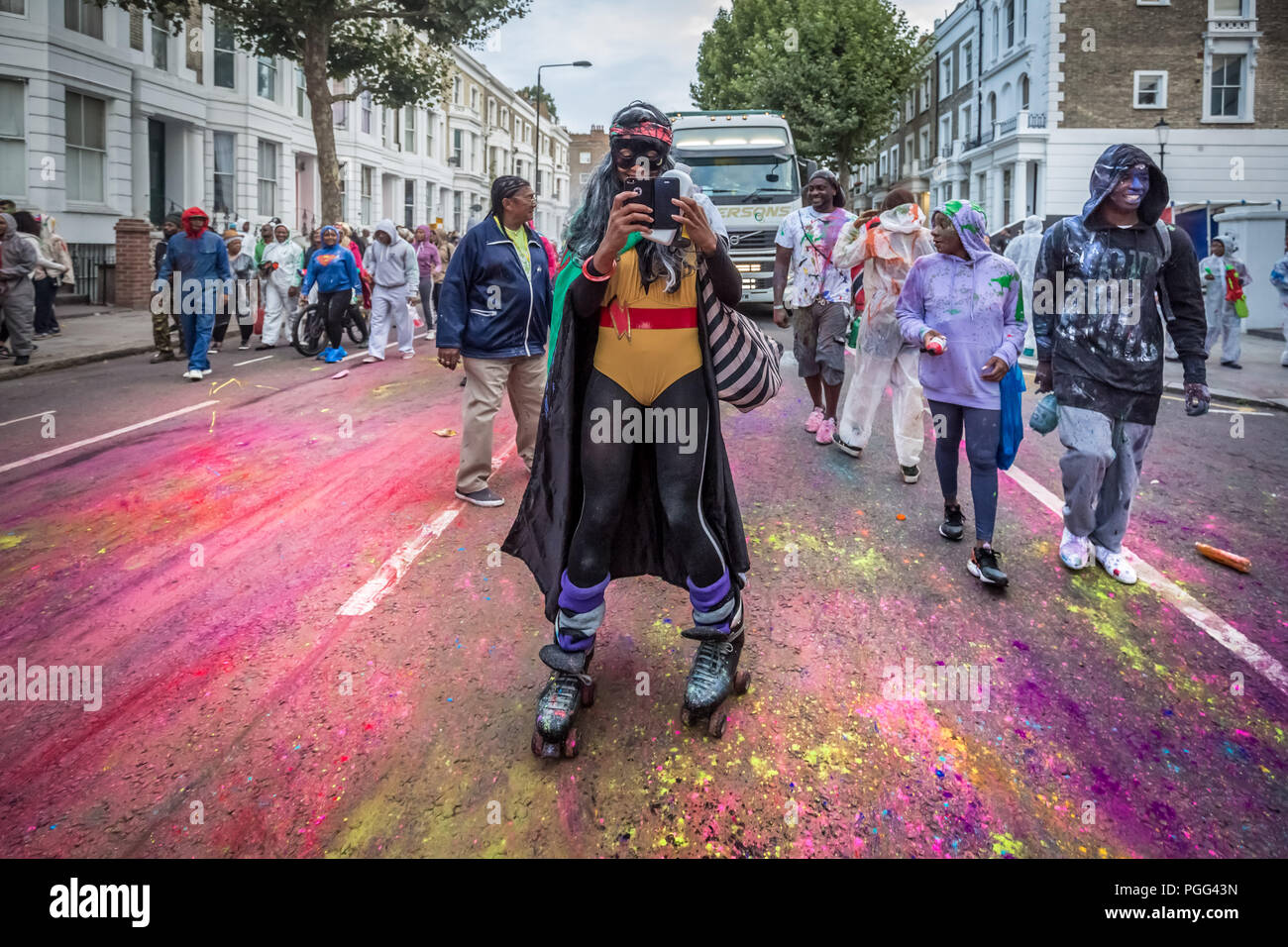 London, UK. 26th August 2018. Jouvert parade starts the Notting Hill ...