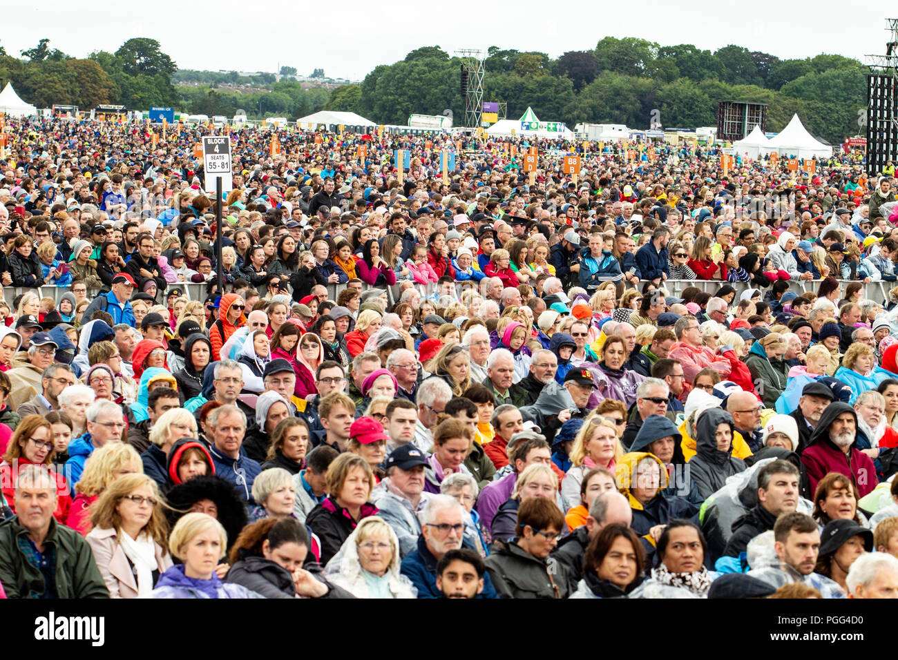 Phoenix Park,Ireland, Europe 26th August 2018.His Holiness Pope Francis ...