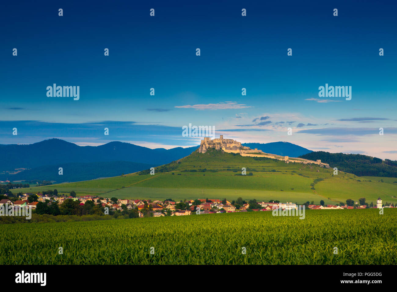 Aerial view of Spissky Castle in Slovakia Stock Photo - Alamy