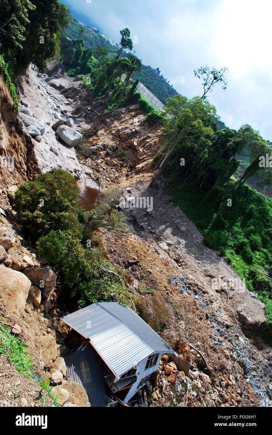 Natural disaster damage the human living Stock Photo - Alamy