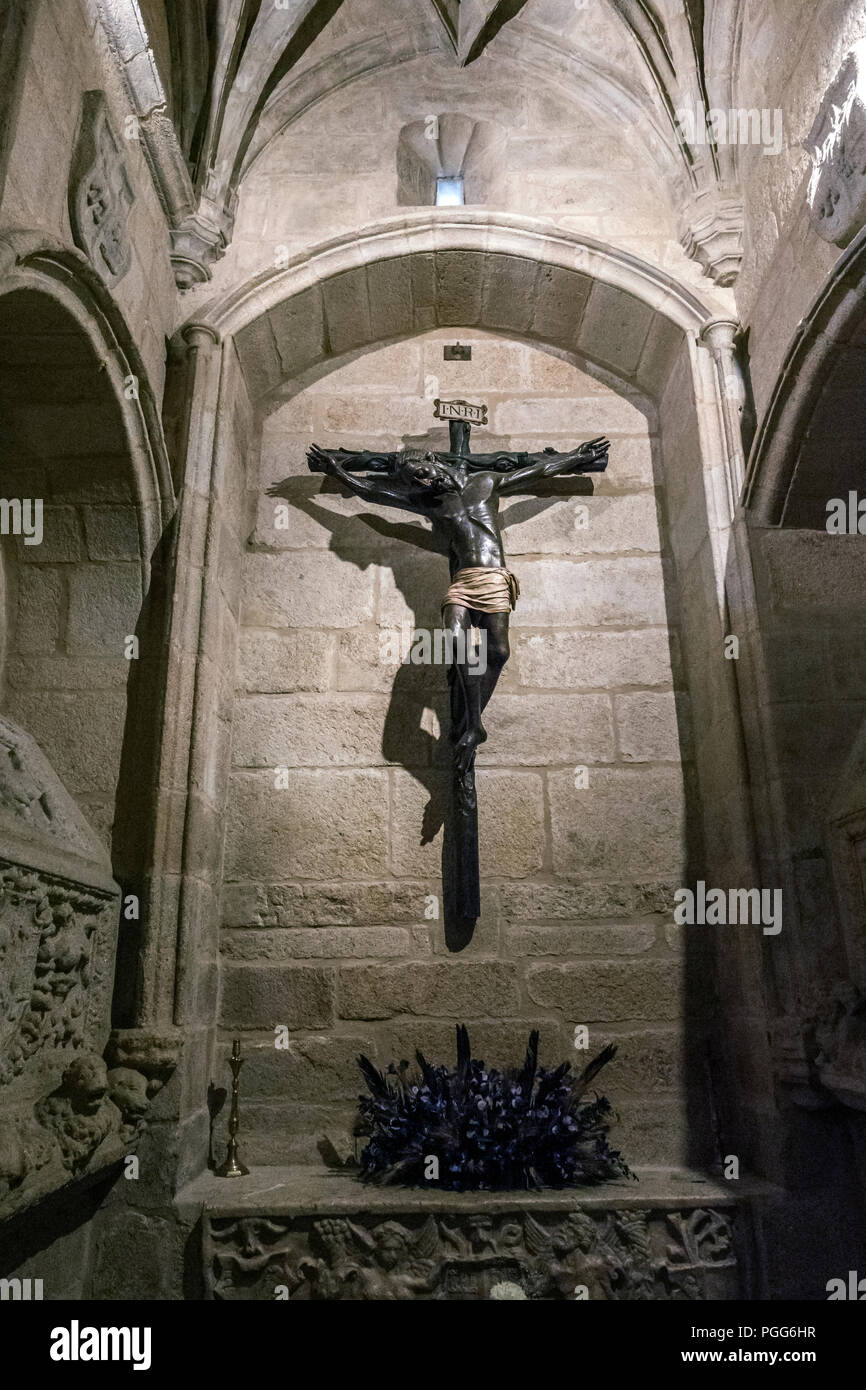 Caceres, Spain - july 13, 2018: Holy Crucifix of Santa Maria de Jesus ...