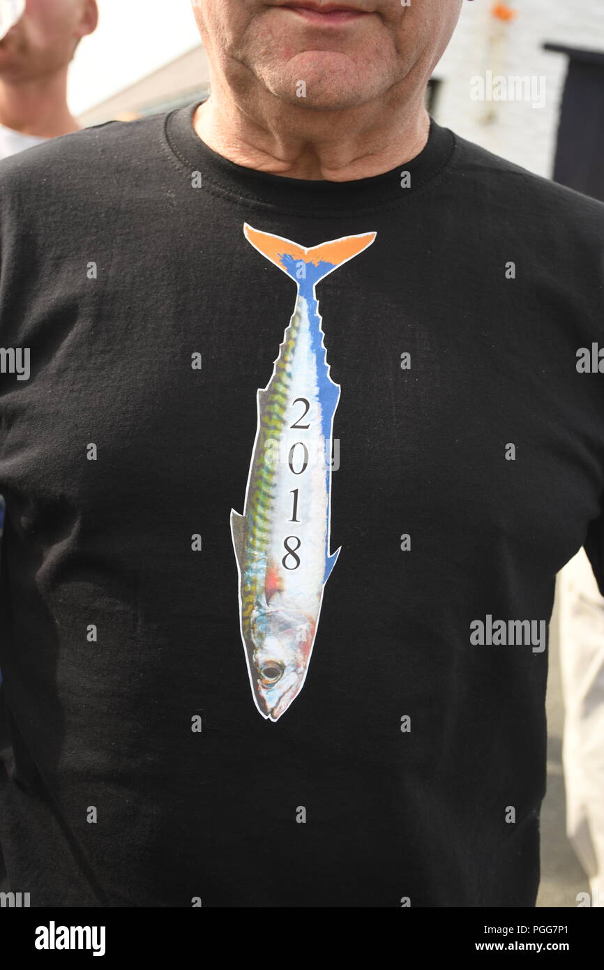 harbor Aberaeron WEST WALES UK bands and a parade led by a 20-foot fish ...