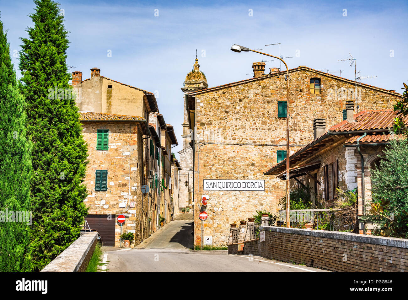 San Quirico d'Orcia Stock Photo - Alamy