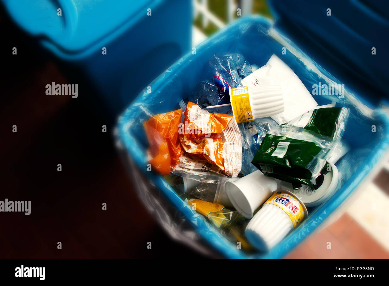 Blue plastic bin hi-res stock photography and images - Alamy
