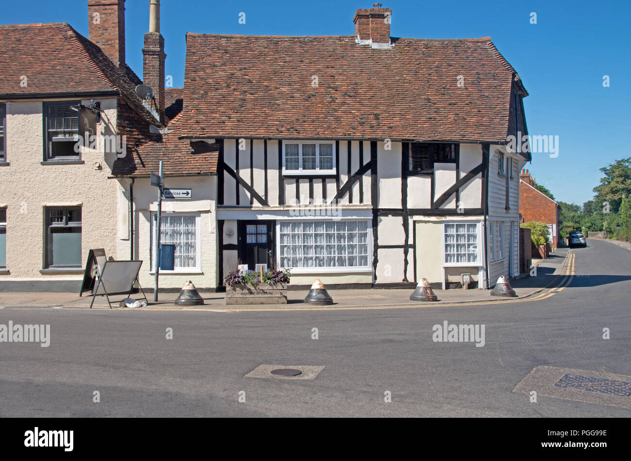 Marden Village House Timber Framed Kent Stock Photo - Alamy