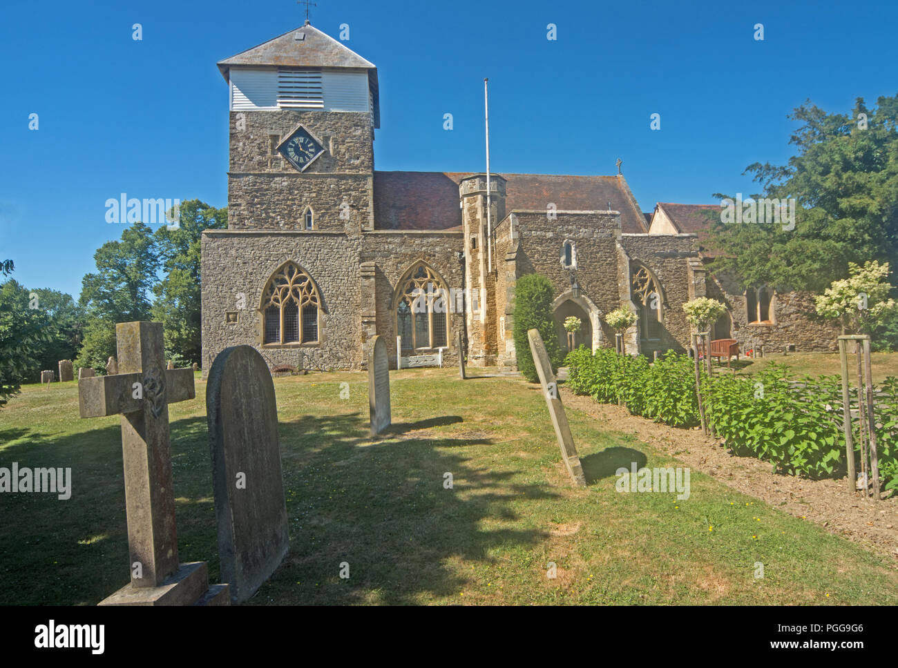 Marden Village St Michael & All Angels Church Kent Stock Photo - Alamy