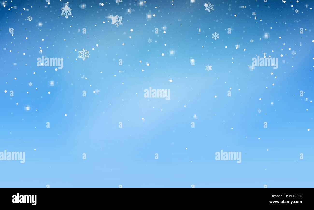 Snow. Vector transparent realistic snow background. Christmas and New ...