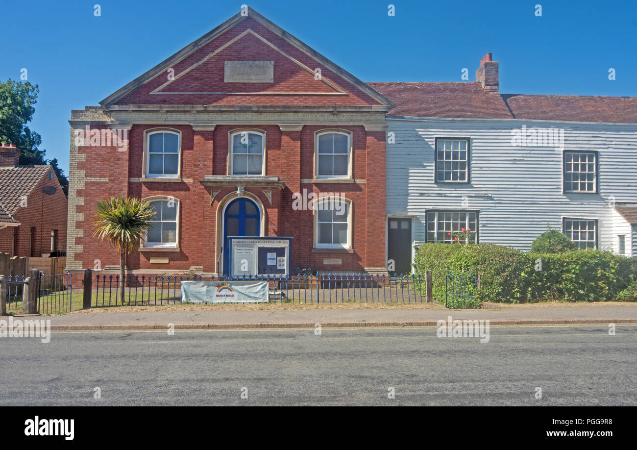 Marden Village Congregational Church Kent Stock Photo - Alamy