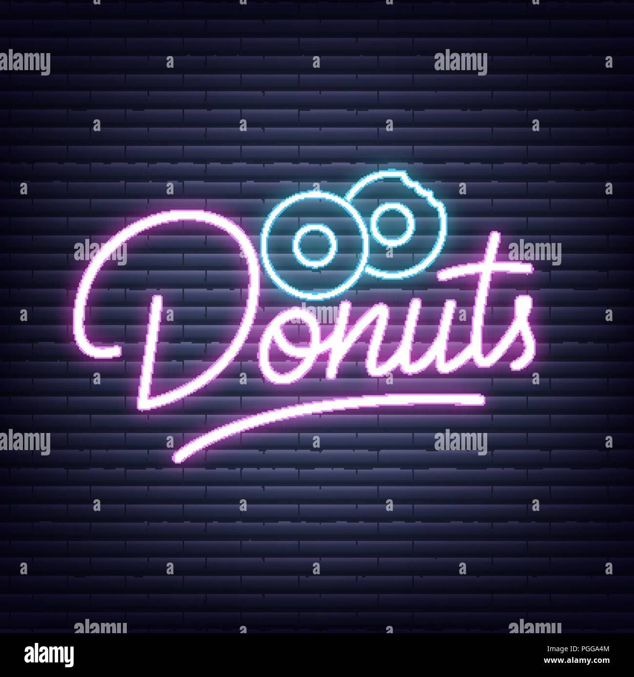 Doughnut wall Stock Vector Images - Alamy