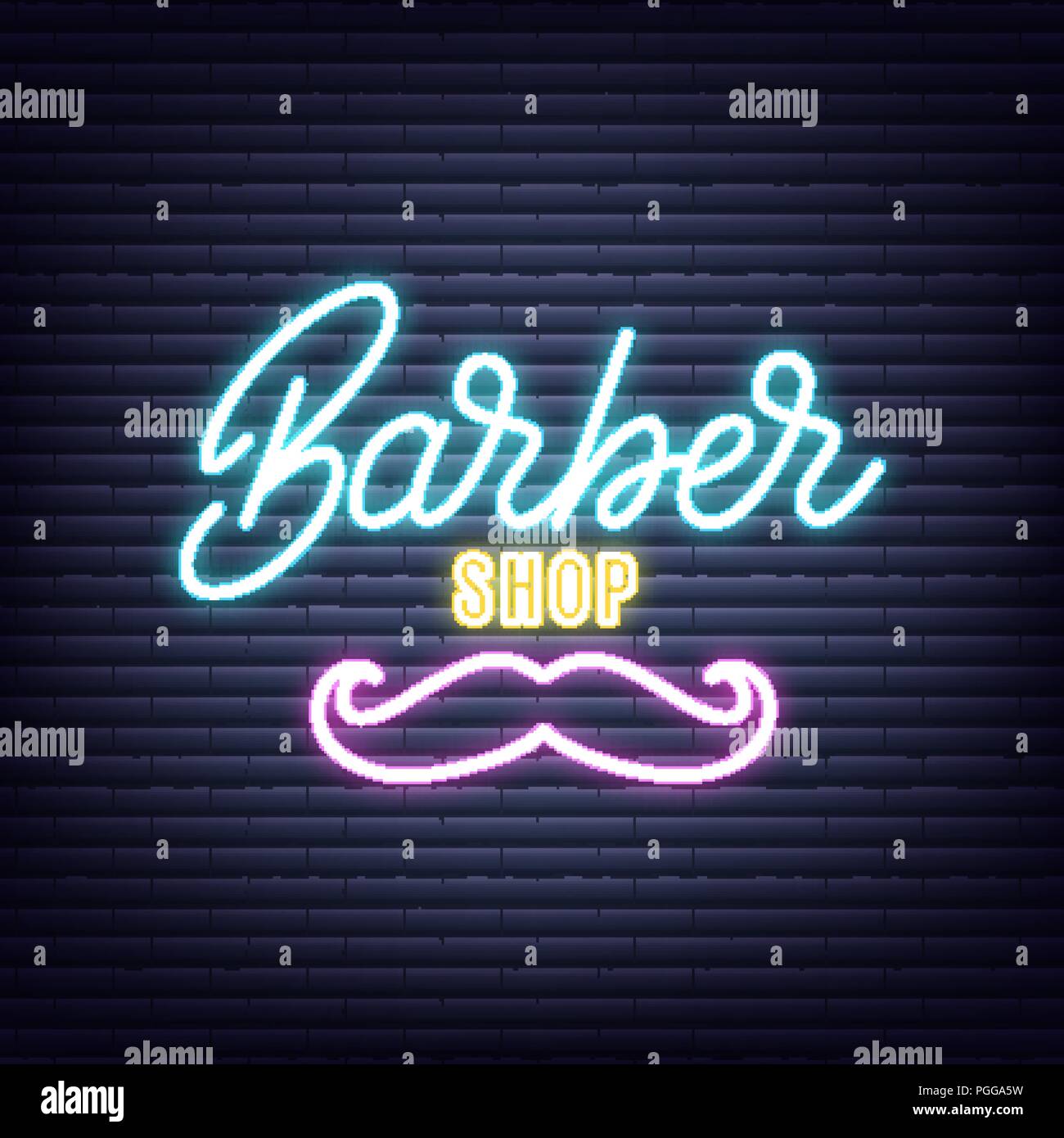 Vintage barber sign hi-res stock photography and images - Alamy