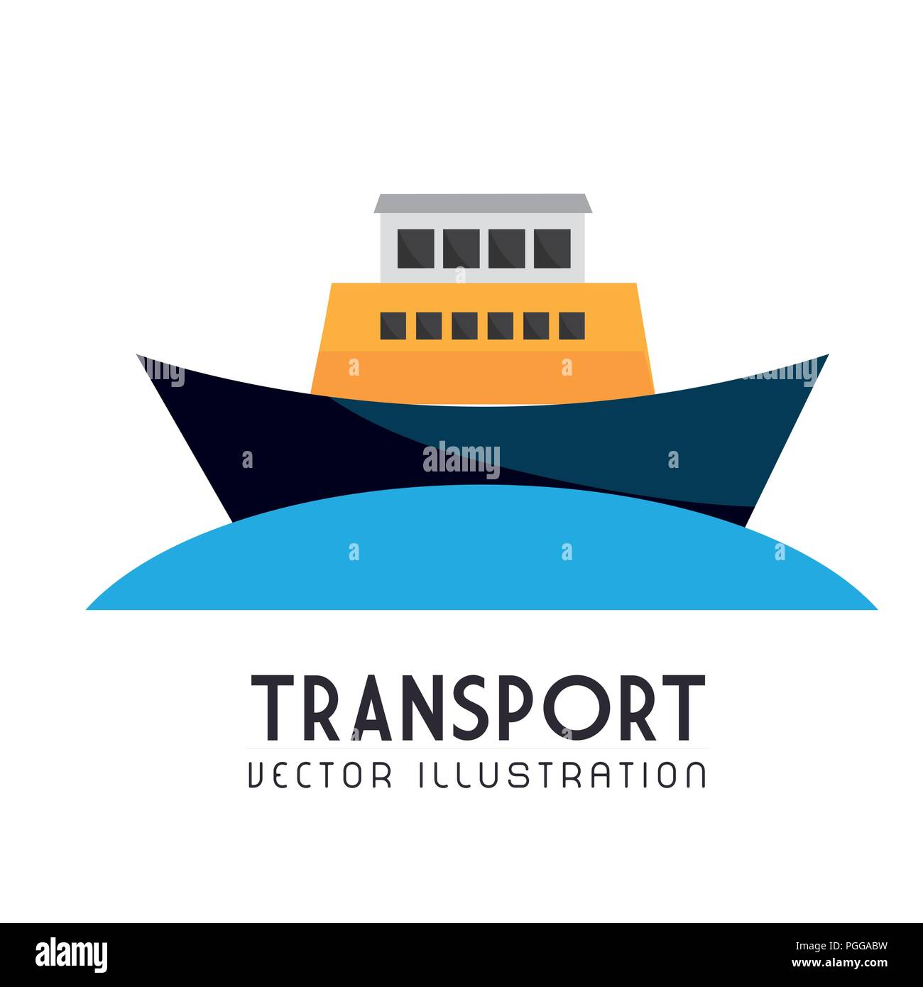 vessel nautical transport icon Stock Vector Image & Art - Alamy