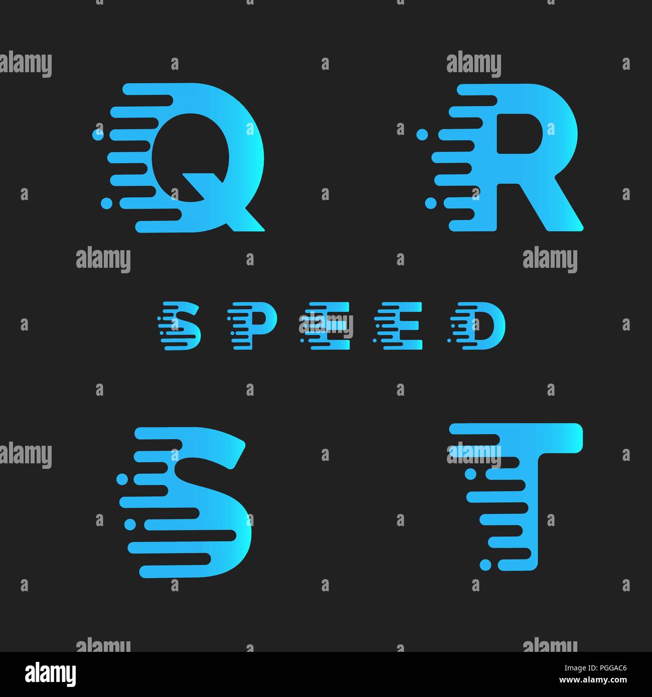 Font velocity Stock Vector Images - Alamy