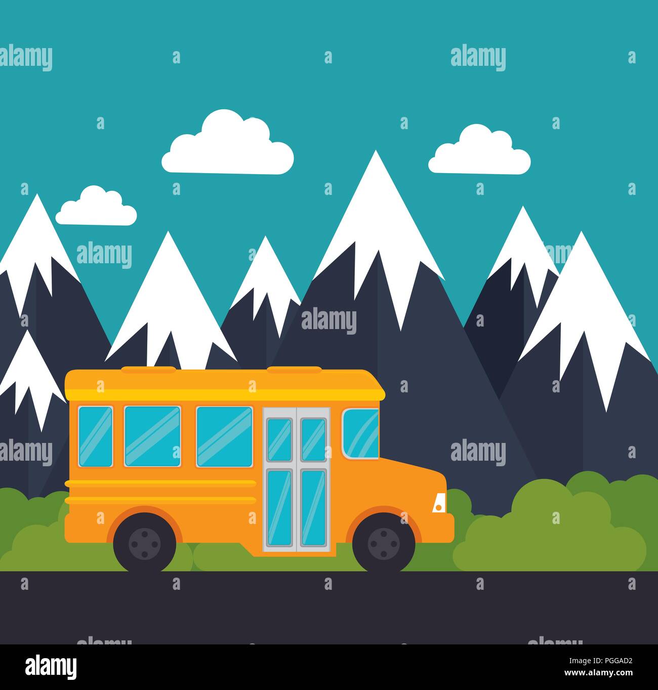 Snow Mountain Cartoon Design High Resolution Stock Photography and ...