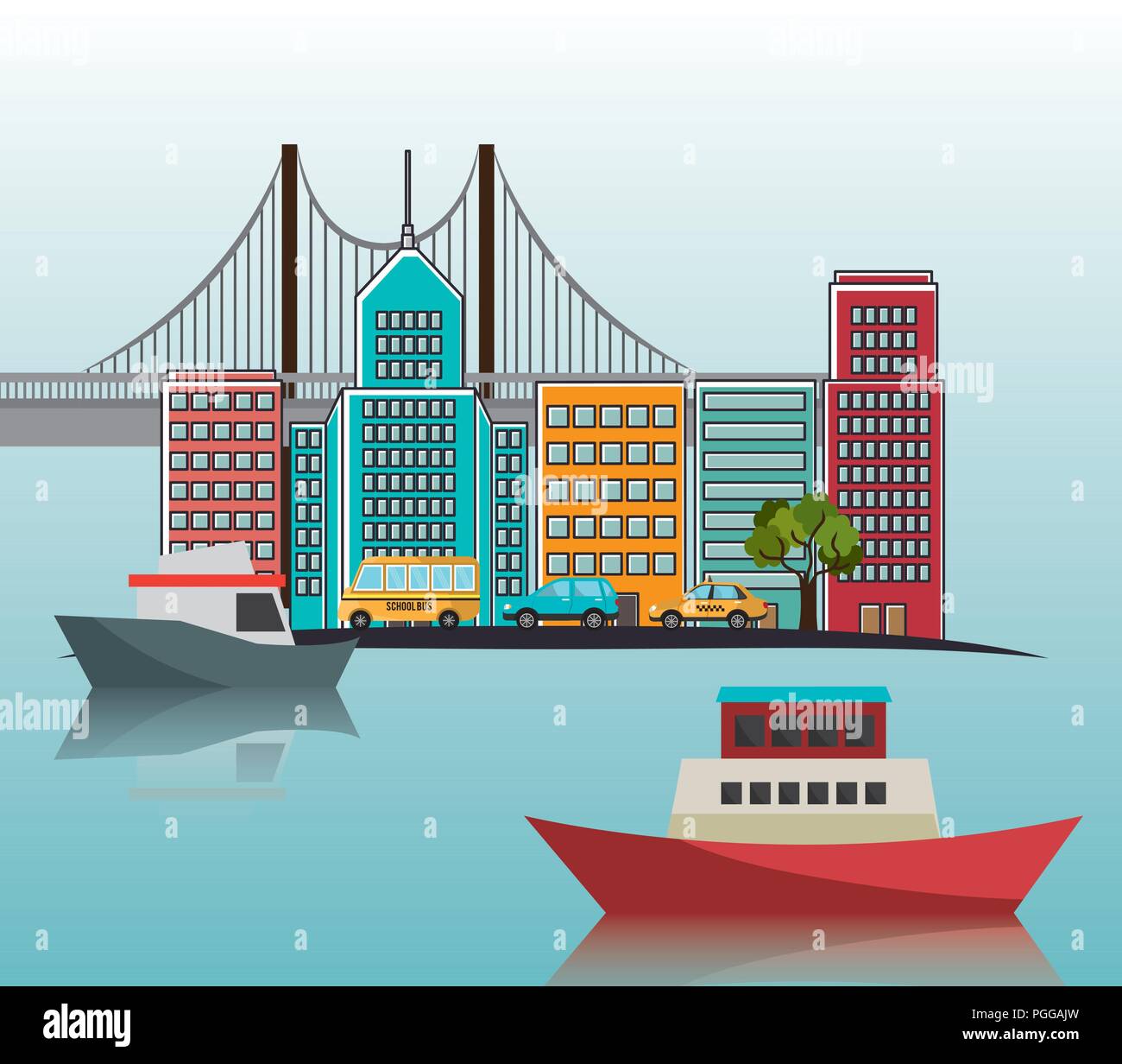 Port City Stock Vector Images - Alamy