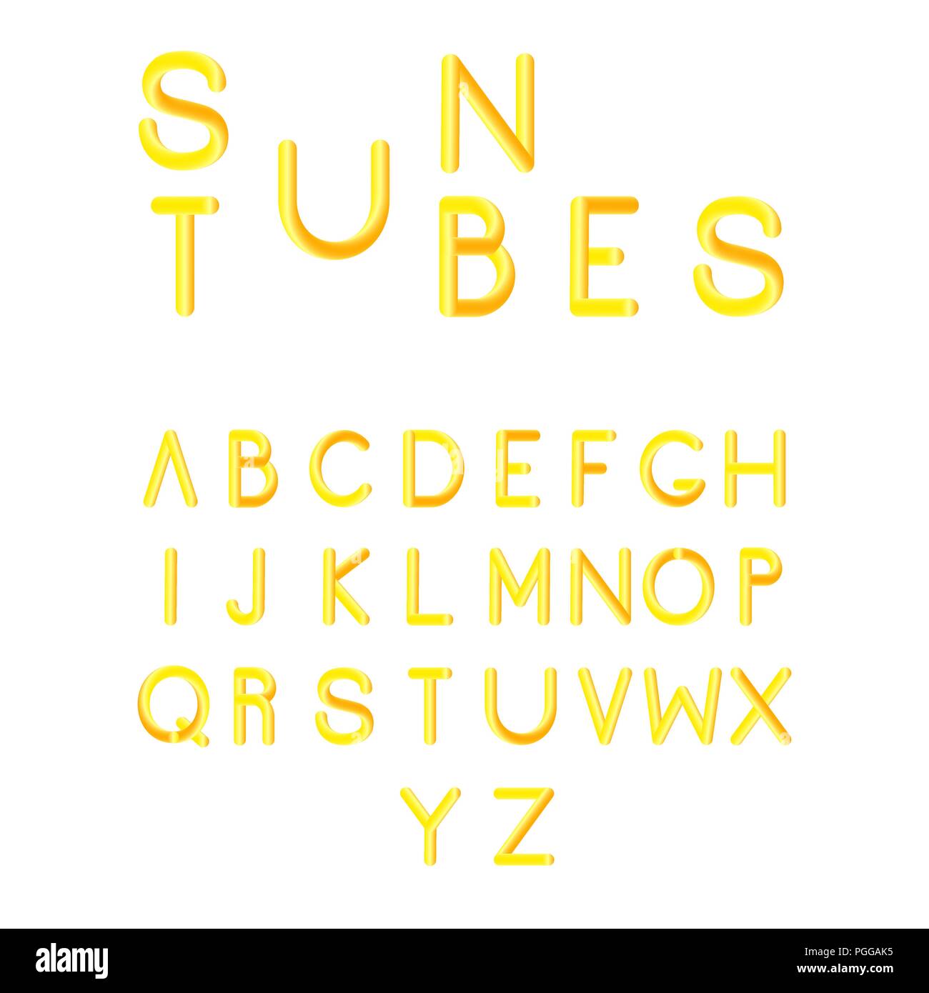 Stylized colorful font. Alphabet with vibrant colors Stock Vector Image ...