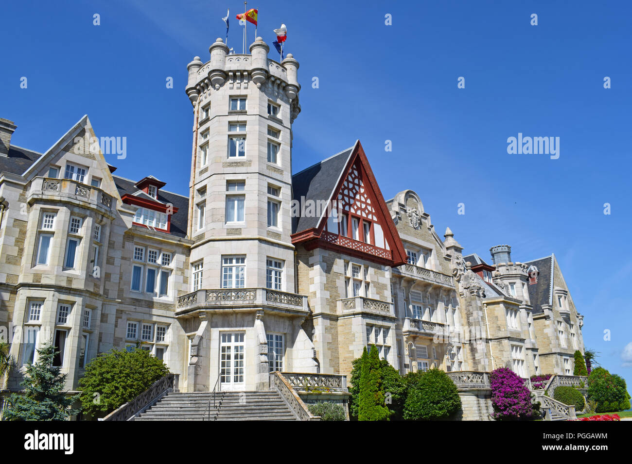 Palacio de la Magdalena Santander Spain Stock Photo - Alamy