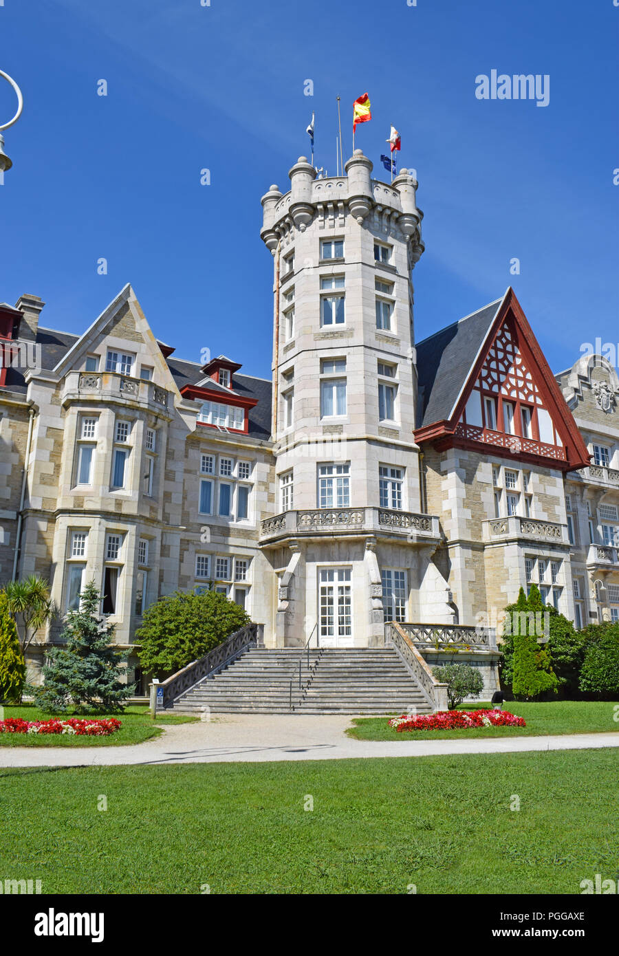 Palacio de la Magdalena Santander Spain Stock Photo - Alamy