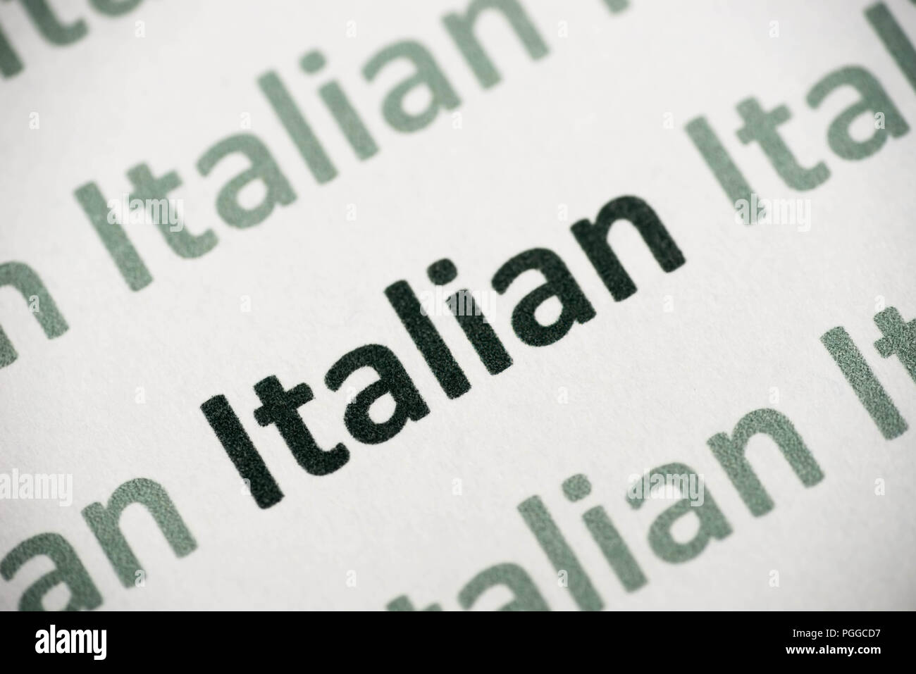 Italian word hi-res stock photography and images - Alamy