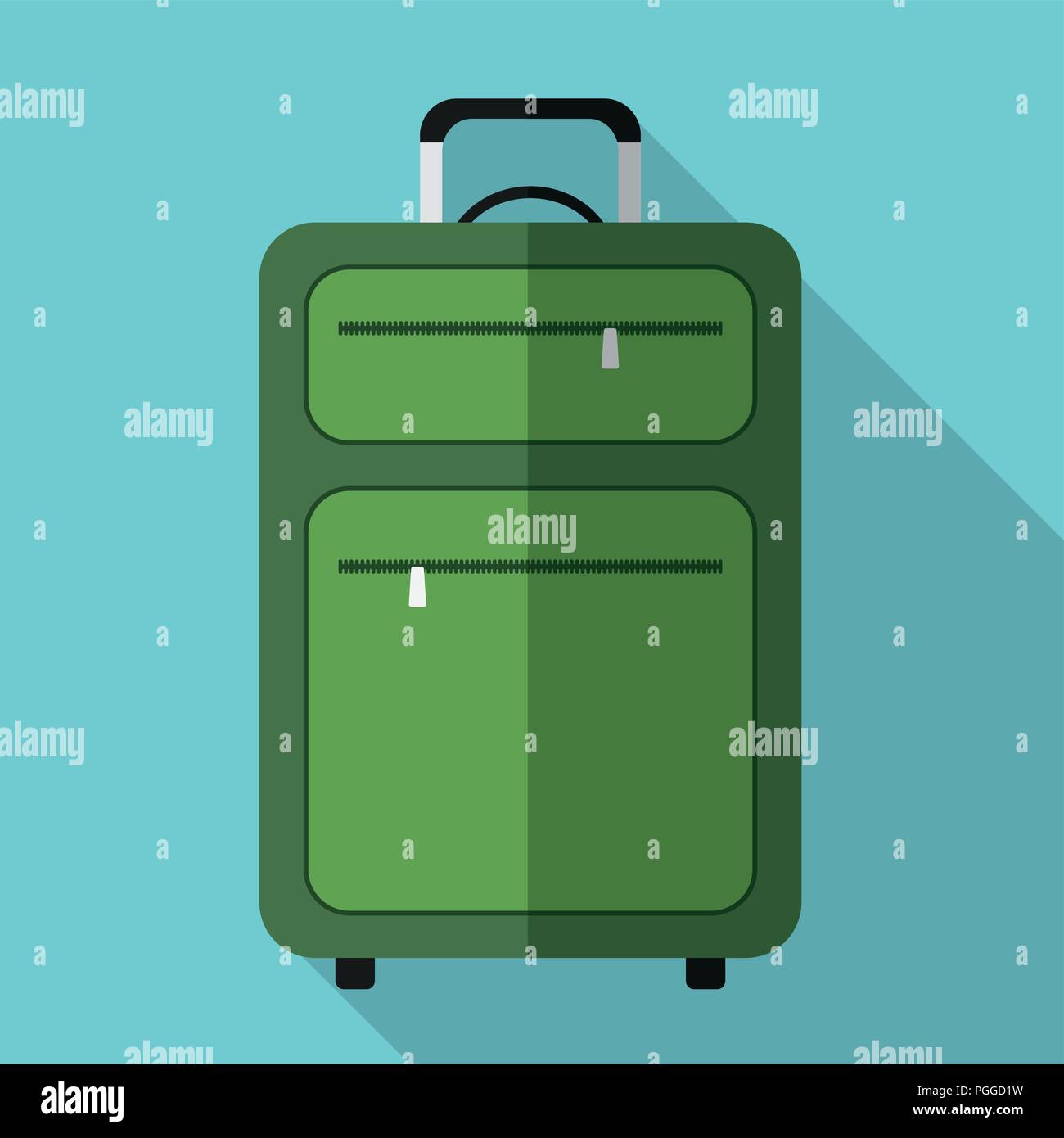 Summer, vacation suitcase graphic design with icons, vector ...