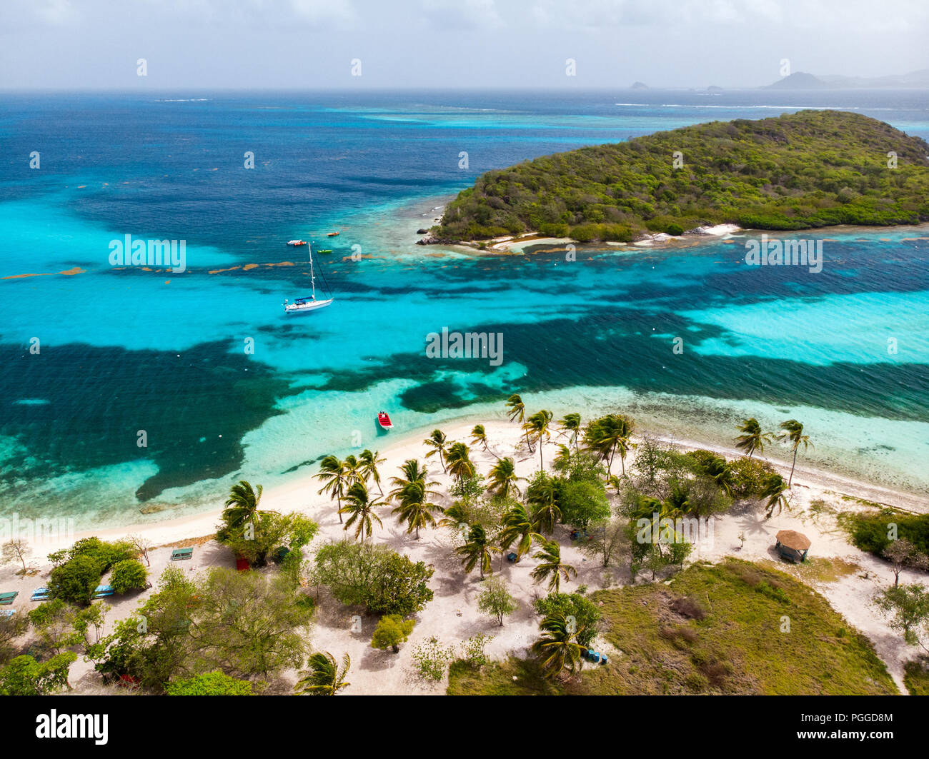 Caribbean islands aerial view hi-res stock photography and images - Alamy