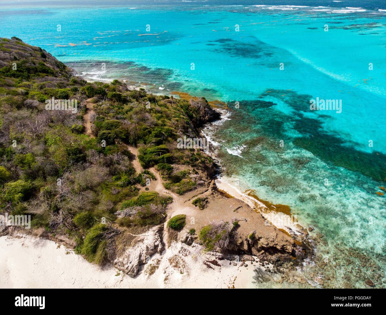 Caribbean islands aerial view hi-res stock photography and images - Alamy