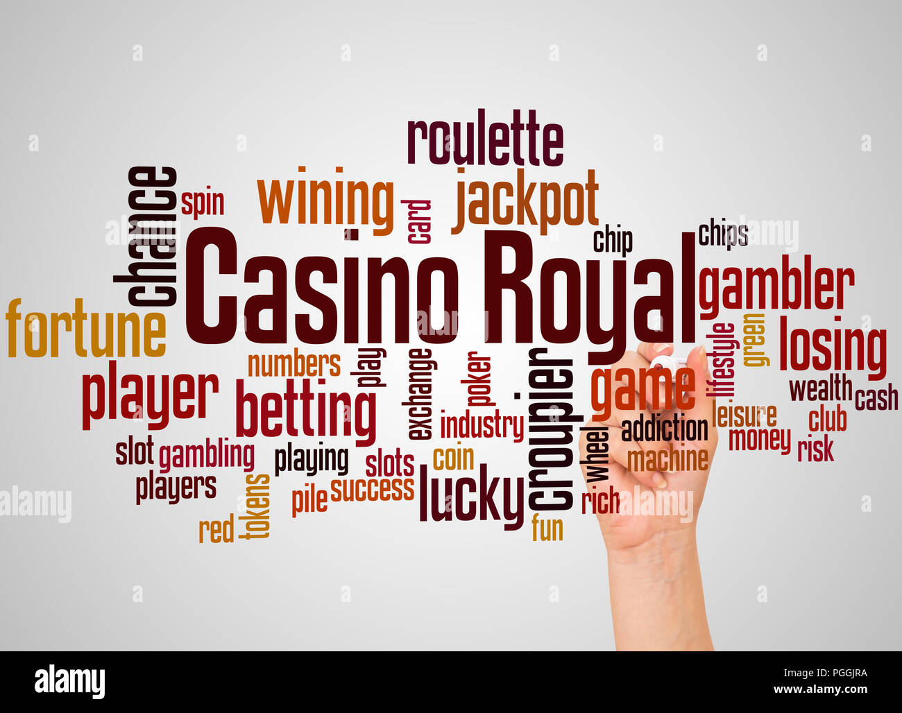 Casino royal word cloud concept on gradient background Stock Photo - Alamy