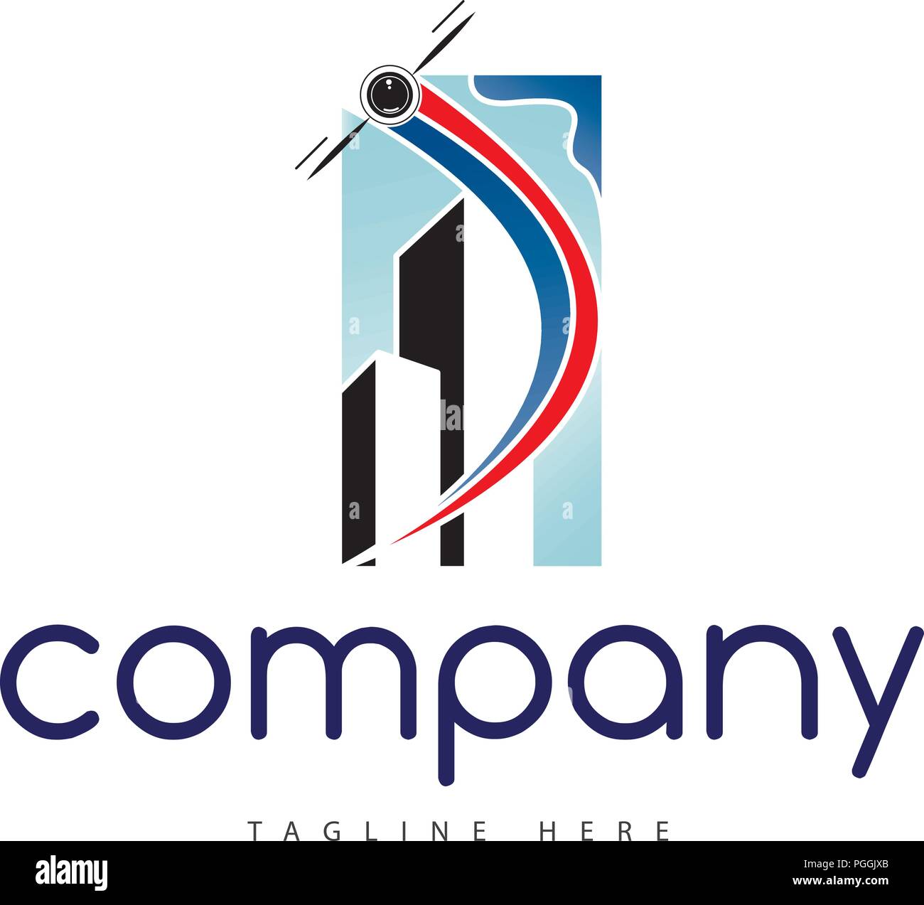 Aerial vector logo image Stock Vector Image & Art - Alamy