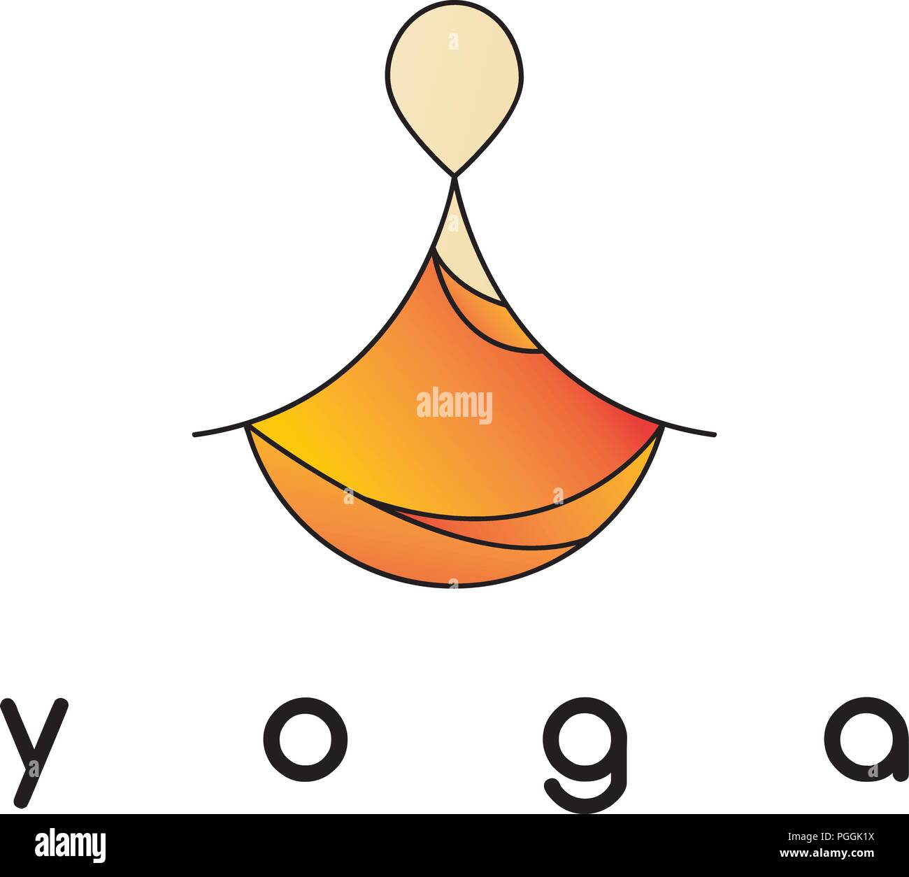 Vector image yoga pose Stock Vector Images - Alamy