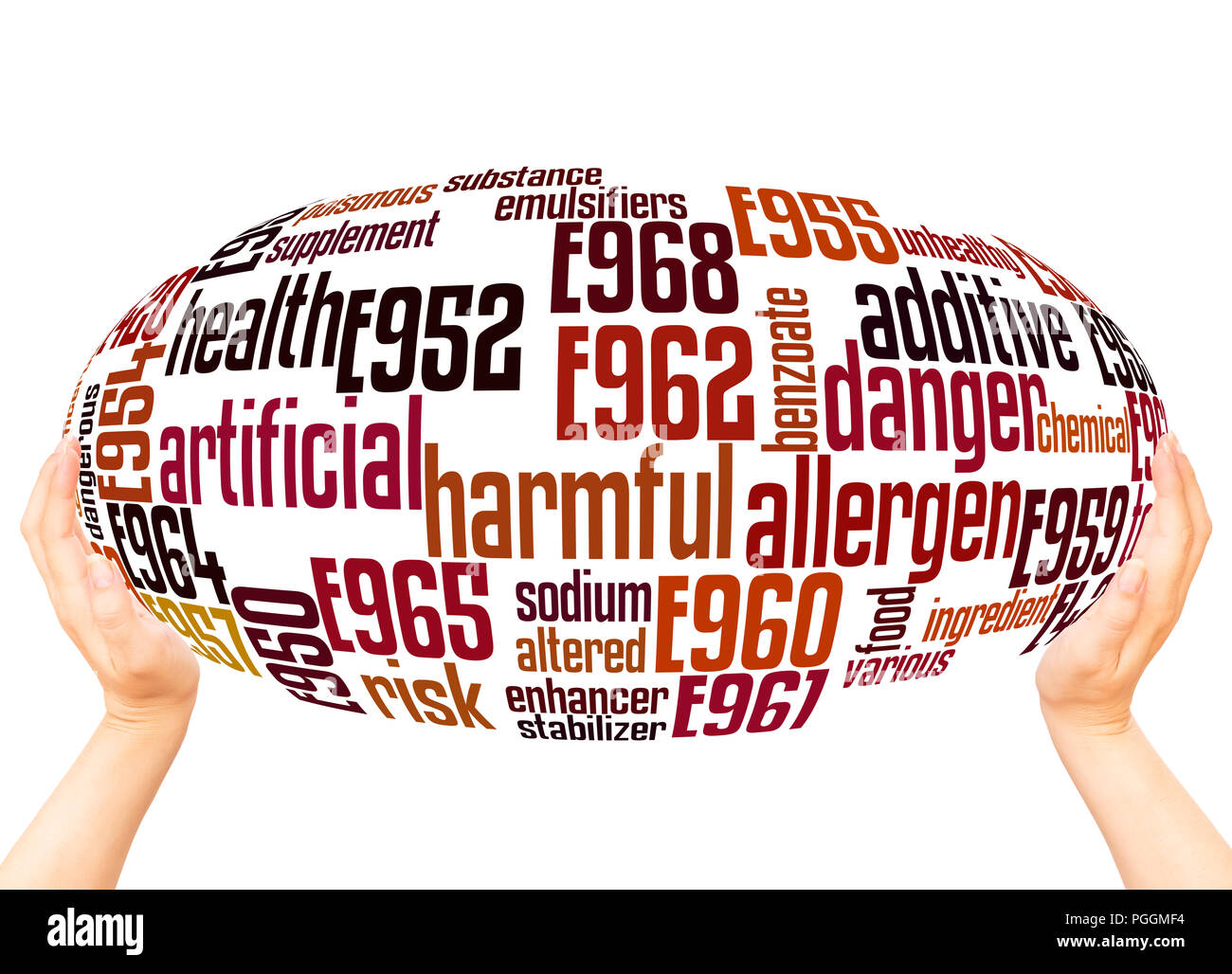 Sweeteners word cloud sphere concept on white background. Sweetener is ...