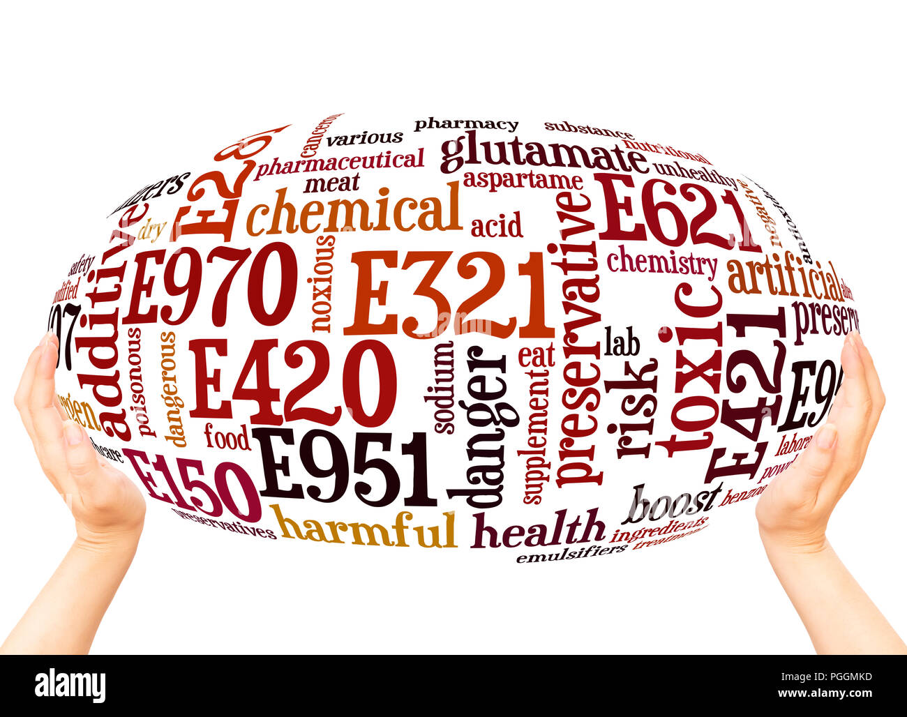 Food additive word cloud hi-res stock photography and images - Alamy